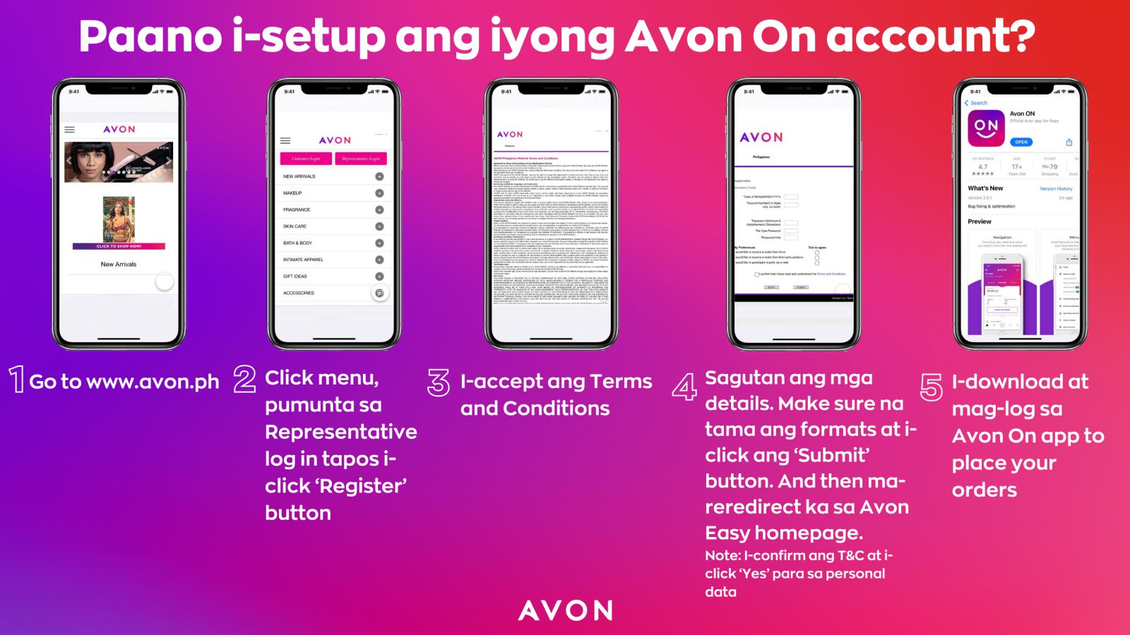 DOWNLOAD THE AVON ON APP HERE